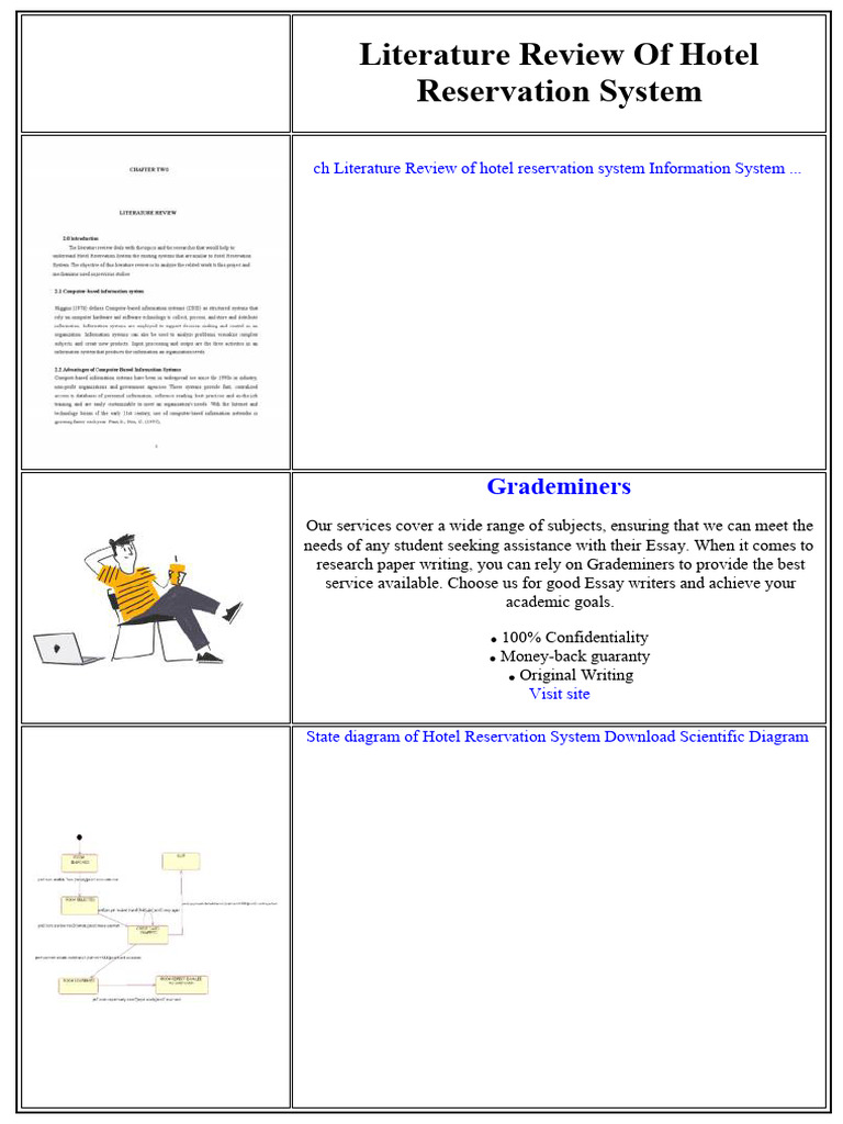 Literature Review of Hotel Reservation System | PDF | Pregnancy | Fetus