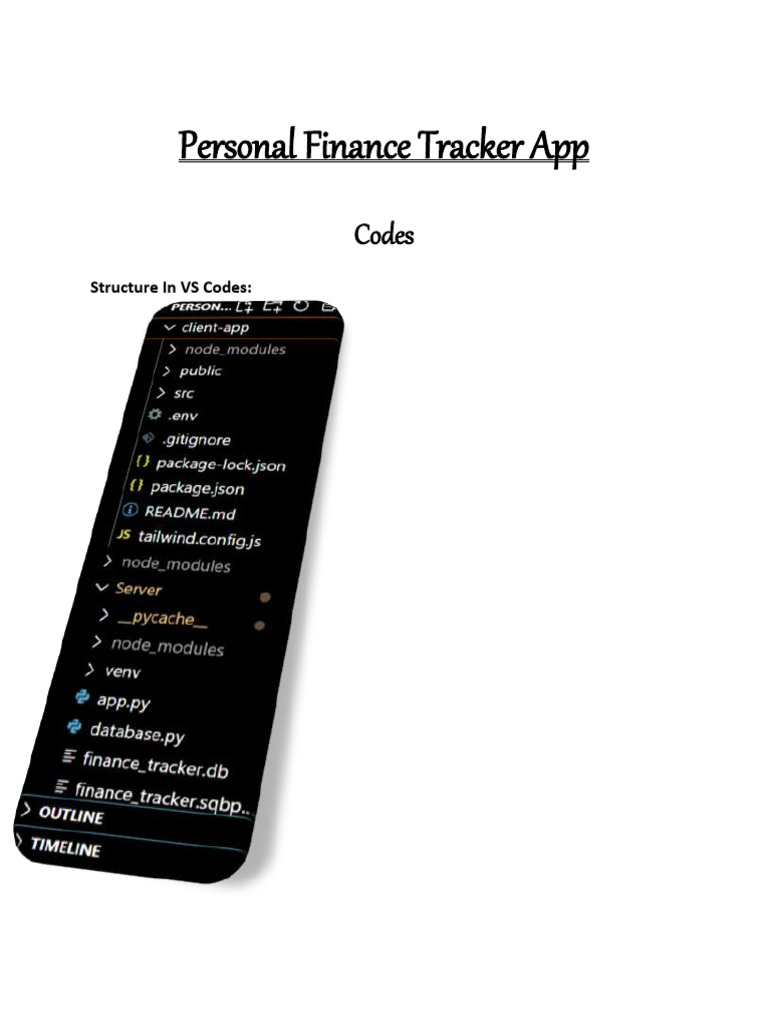 Personal Finance Tracker App Codes | PDF | Computing