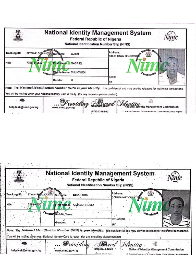 Identity Cards | PDF
