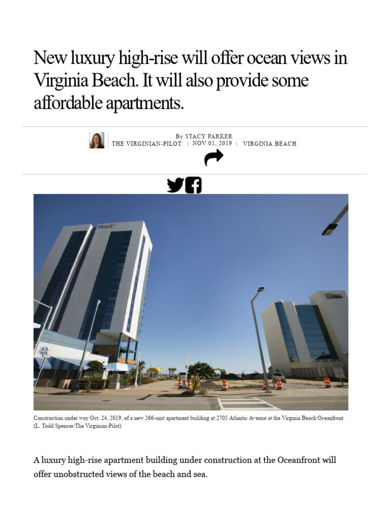 New Luxury High-Rise Will Offer Ocean Views in Virginia Beach - The ...