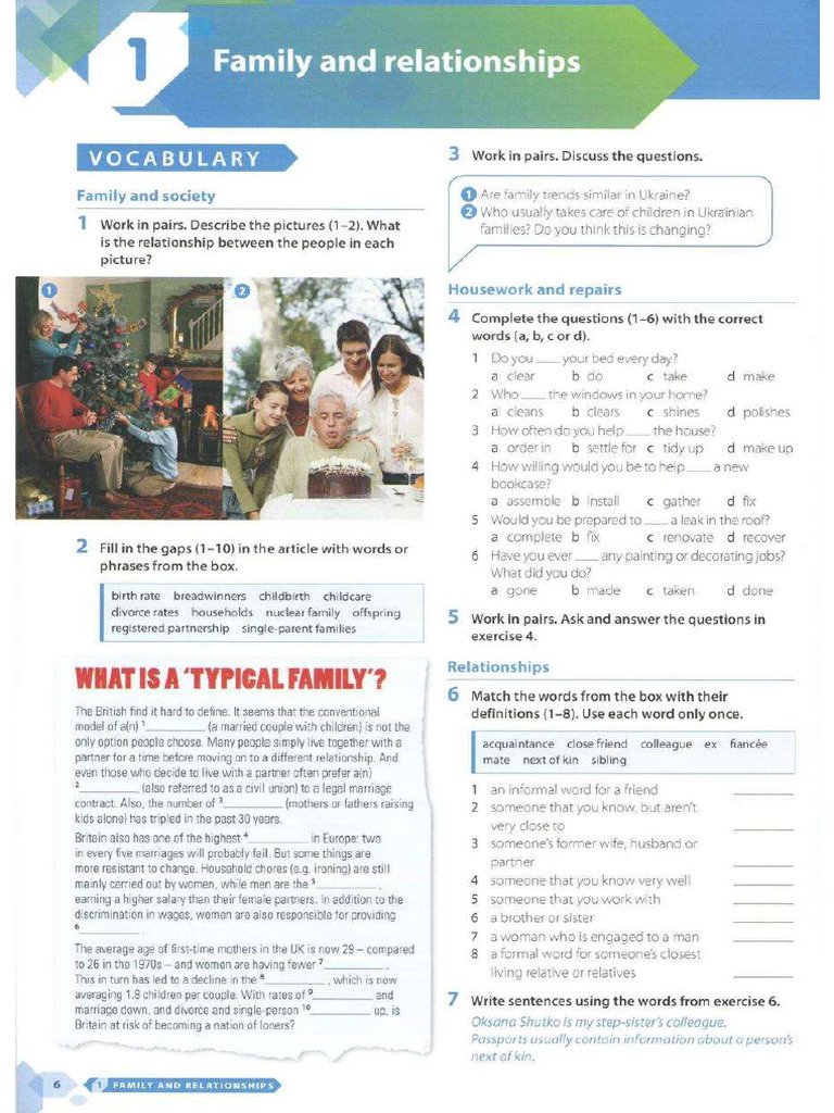 Family and Relationships | PDF