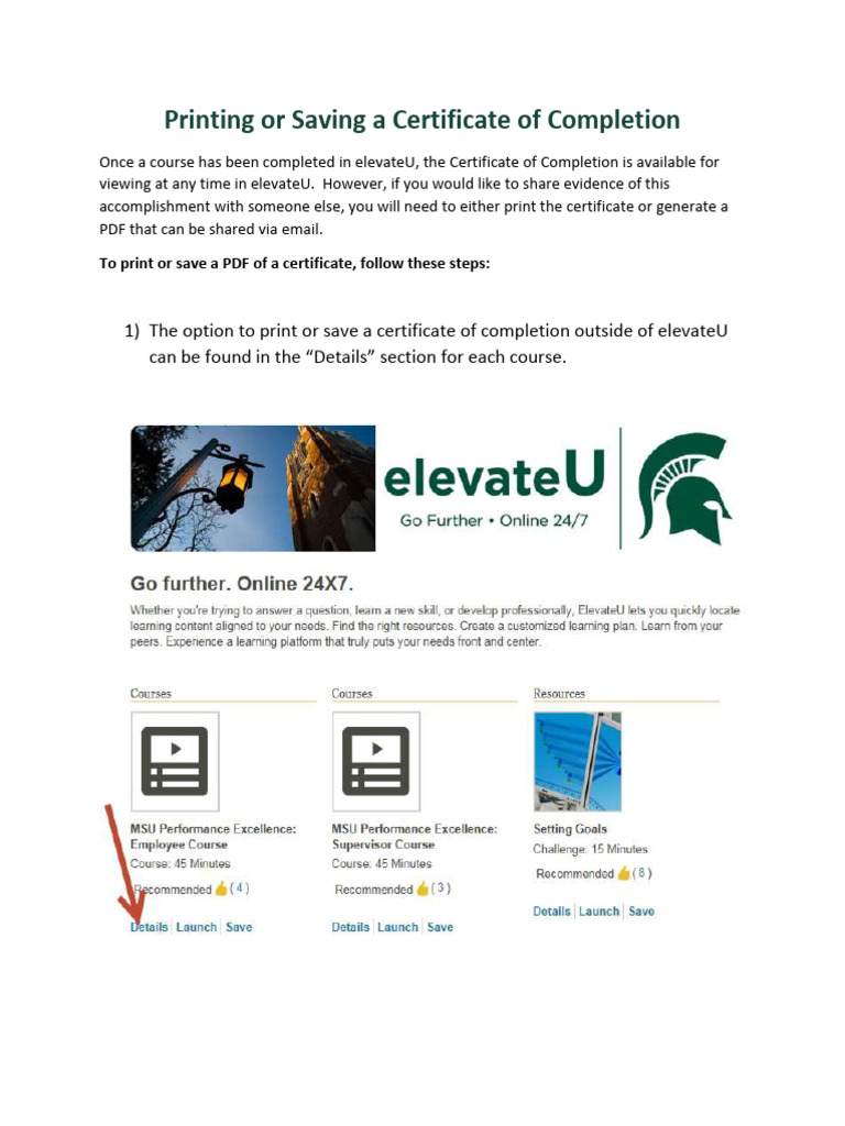 Print Save Certificate | PDF