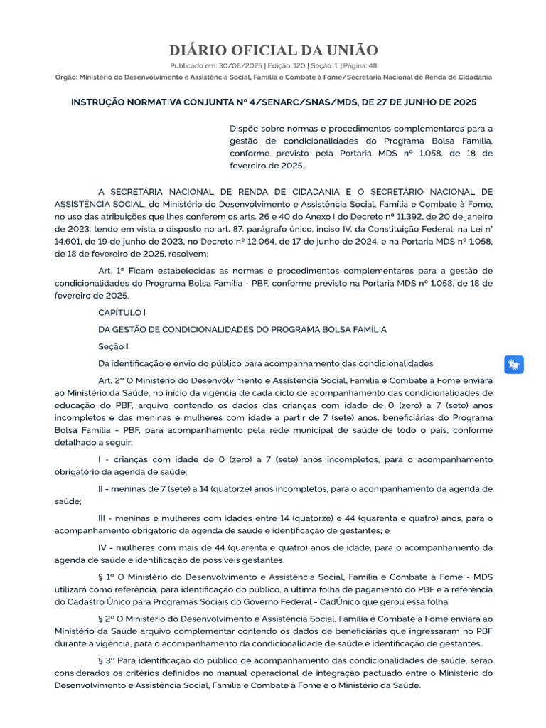 C7d5e1 in Mds Bolsa Familia Dou 30062025 | PDF