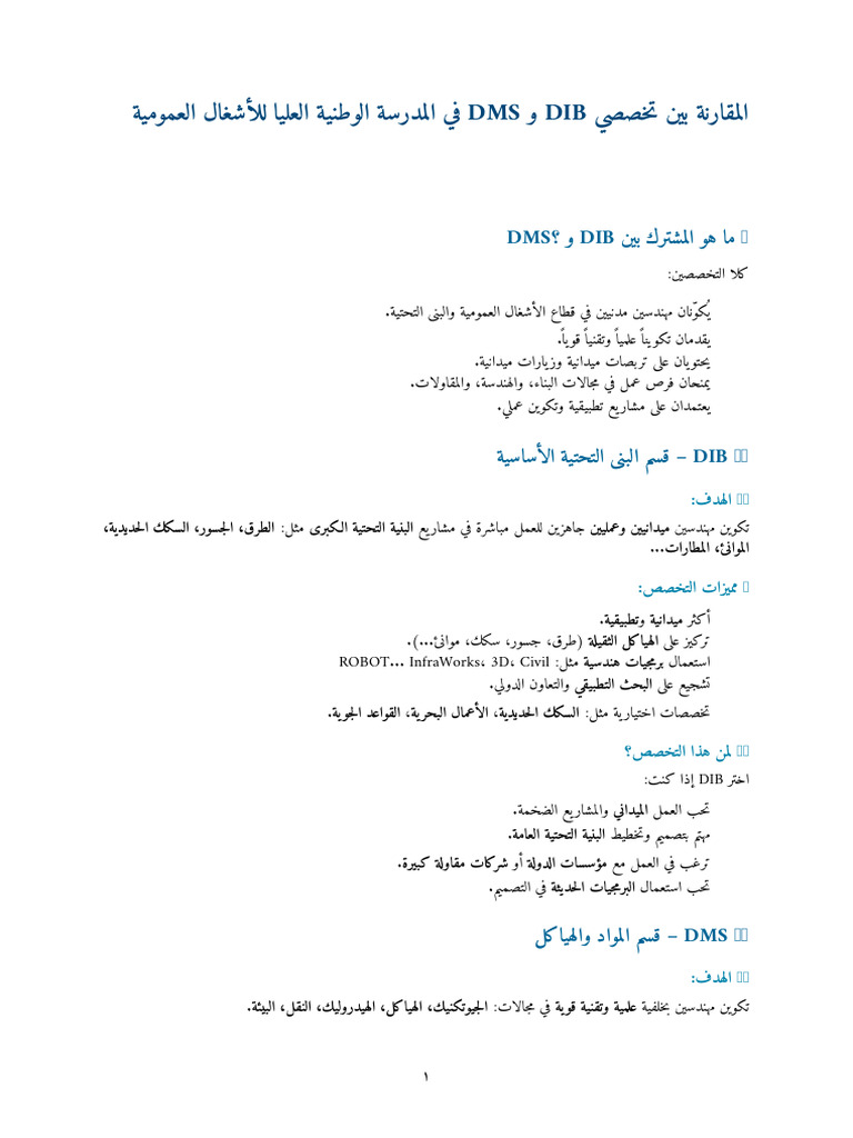 DMS and DIB Document Overview | PDF