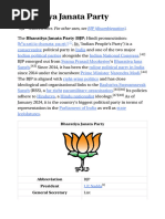 History and Ideology of BJP | PDF | Cost Of Living | Bharatiya Janata Party