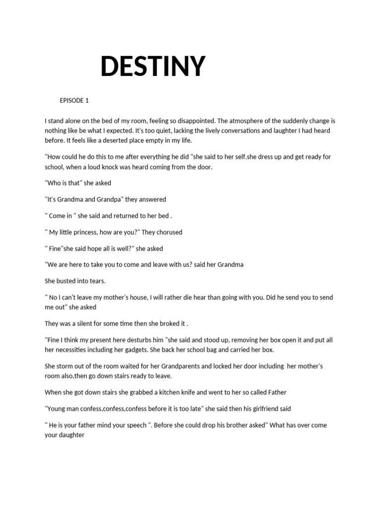 Destiny | PDF