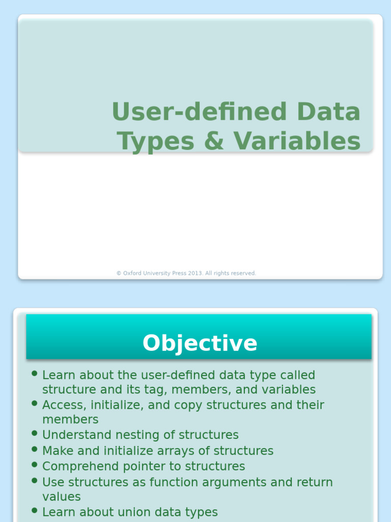 12 User Defined Data Structure and Union | PDF | Pointer (Computer Programming) | Data Type