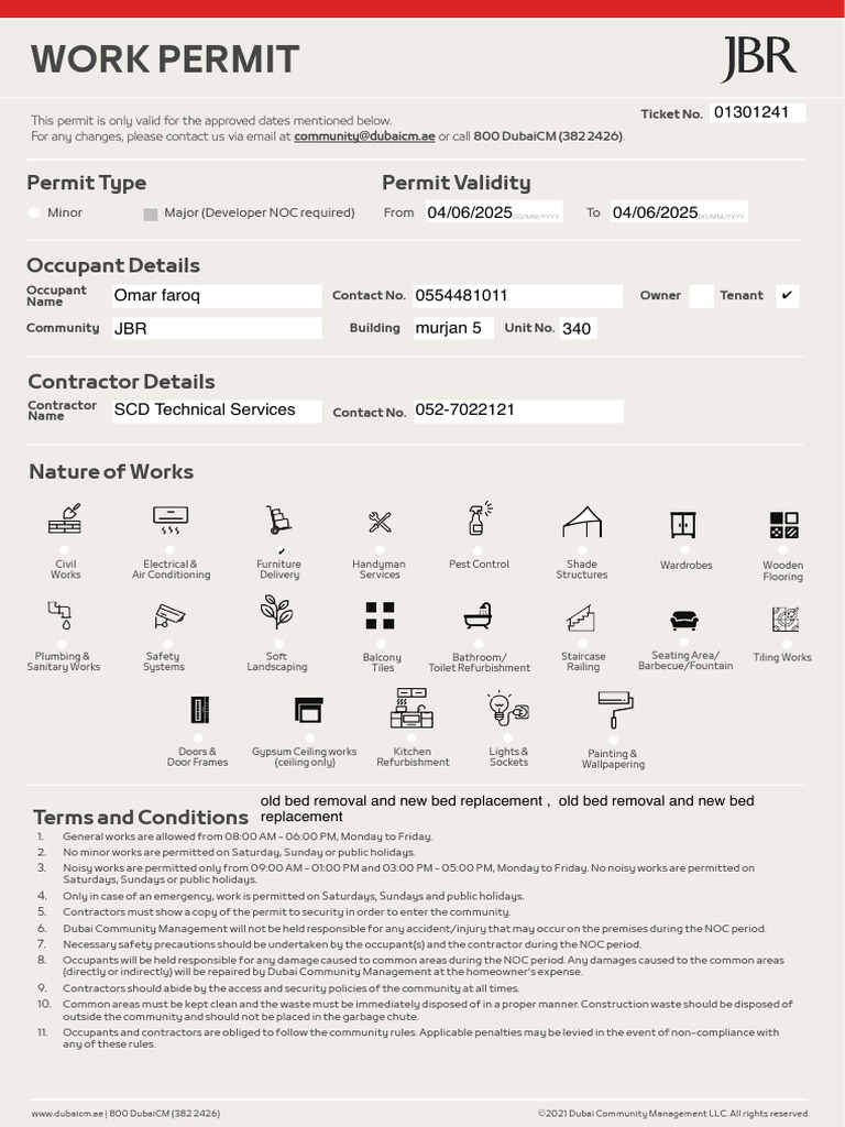 Minor Major Work Permit | PDF