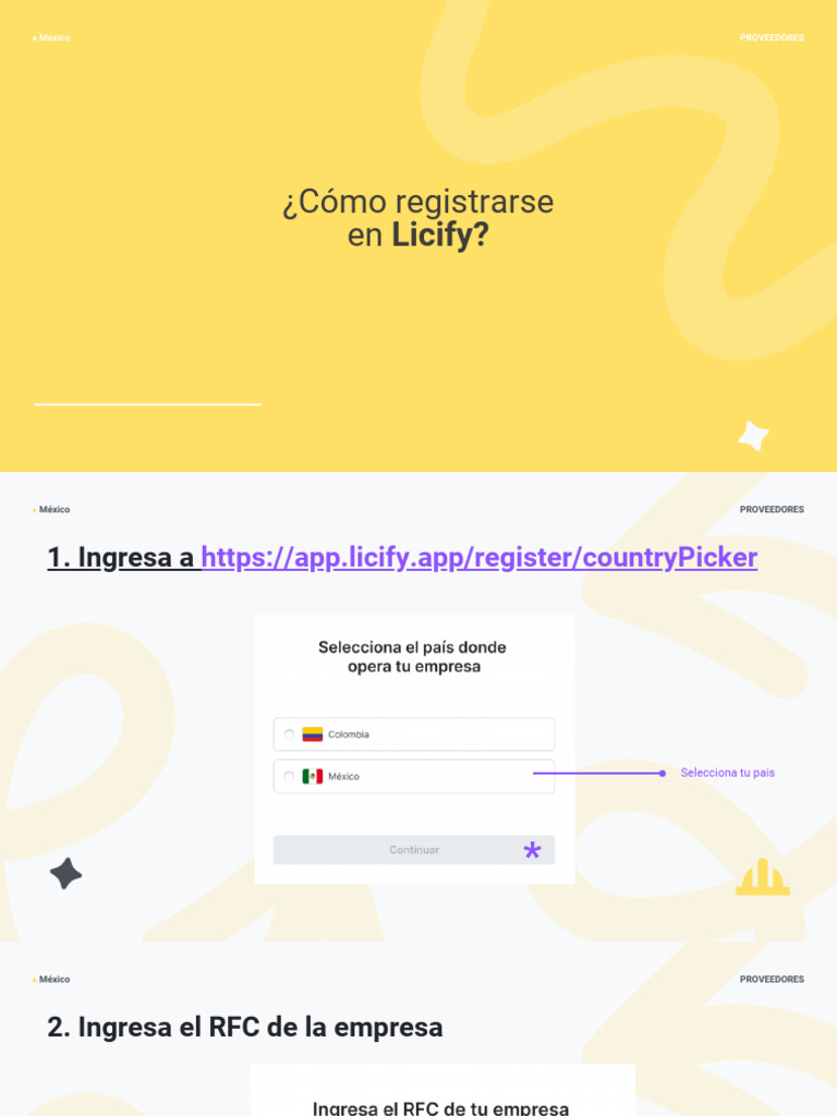 Registrate en Licify | PDF