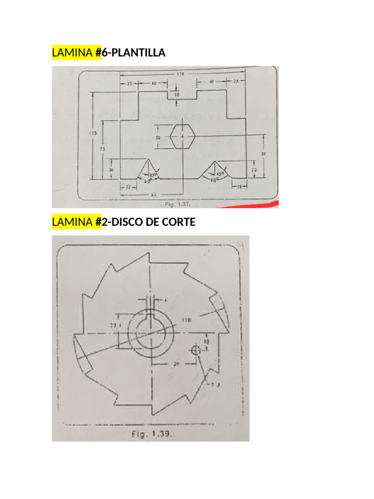 Laminas L6-L10-Autocad-2d | PDF