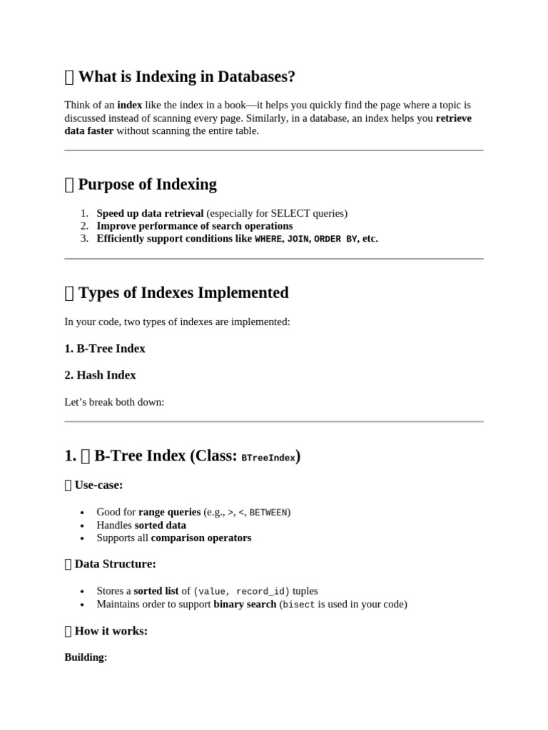 ? What Is Indexing in Databases | PDF | Database Index | Information Technology Management