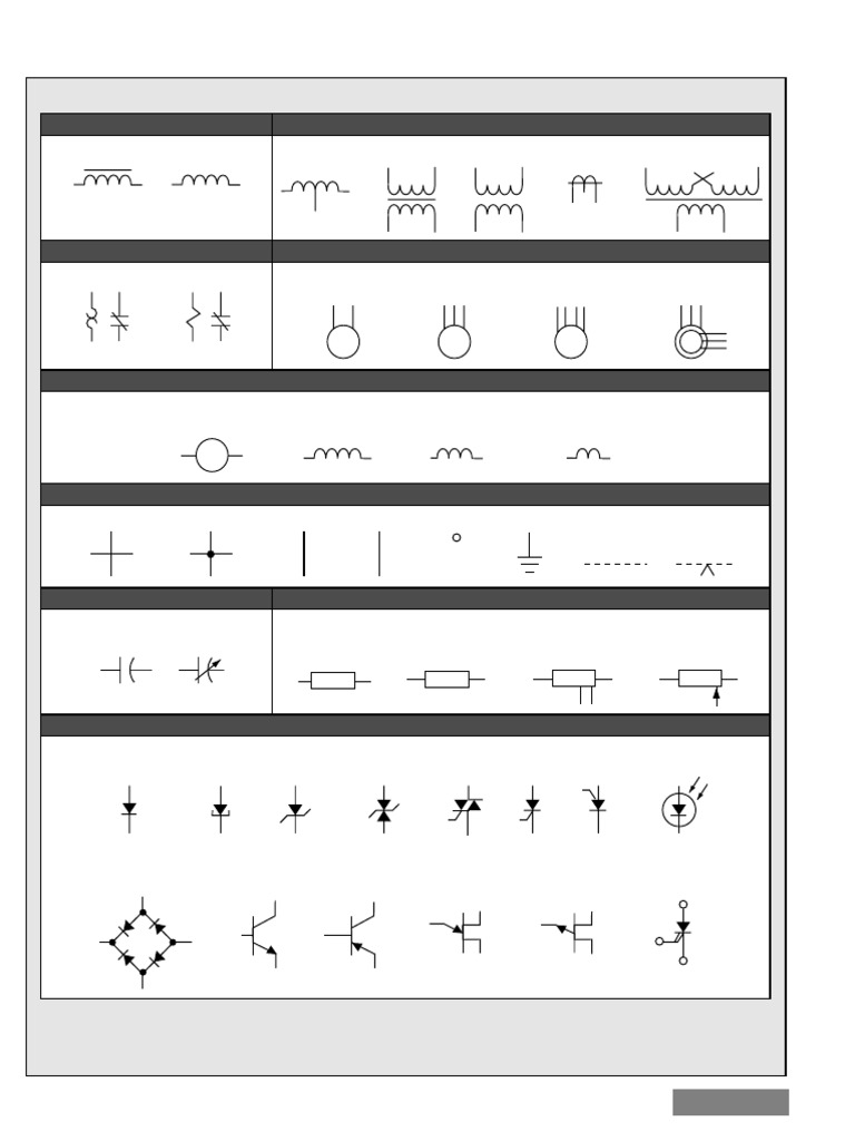 Standard Electrical Symbols Guide | PDF | Rectifier | Electrical ...