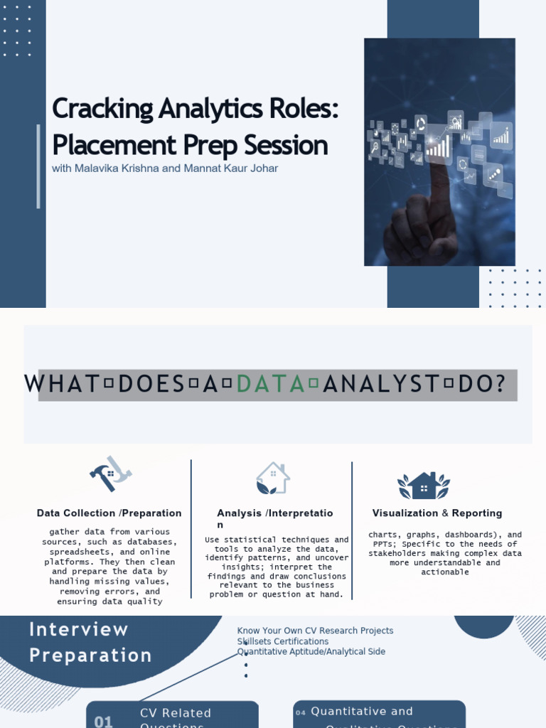 Placement Prep Session | PDF | Data | Analytics