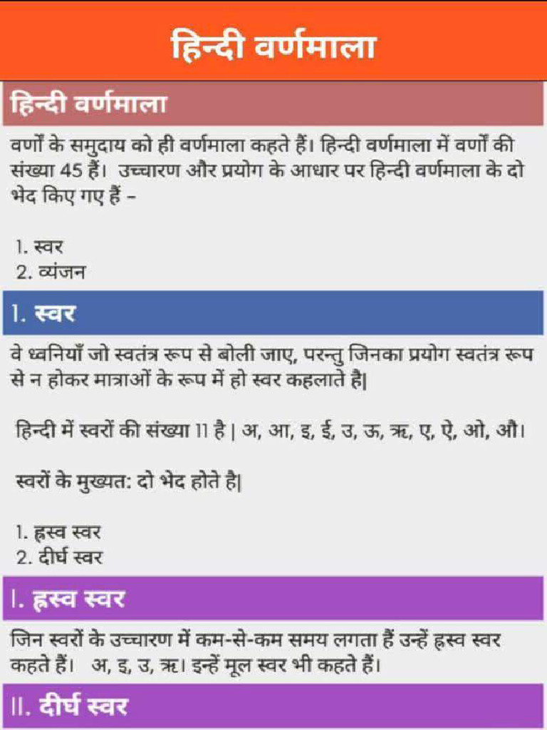 Hindi Grammar Notes | PDF
