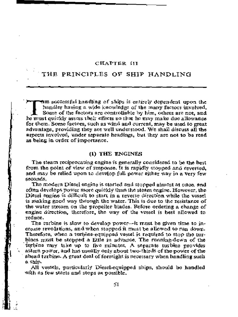 The PRinciples of Ship Handling | PDF