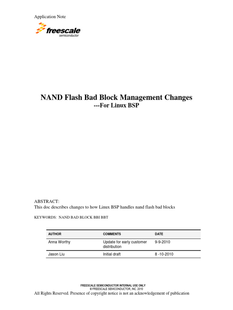 NAND Flash Bad Block Management Update | PDF | Flash Memory | Computer ...