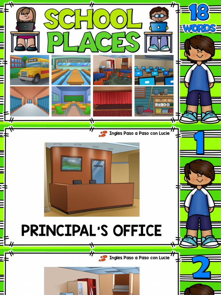 Lugares de La Escuela en Ingles | PDF