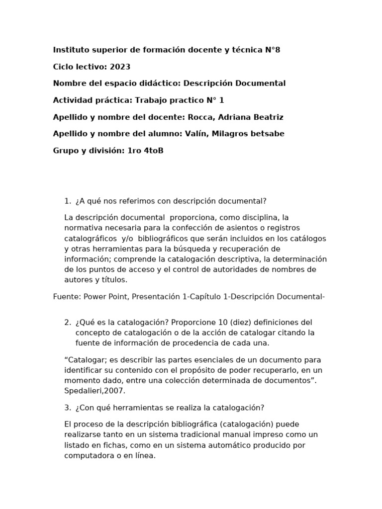 DD 4B Valin TP1 | PDF | Datos | Bibliotecas