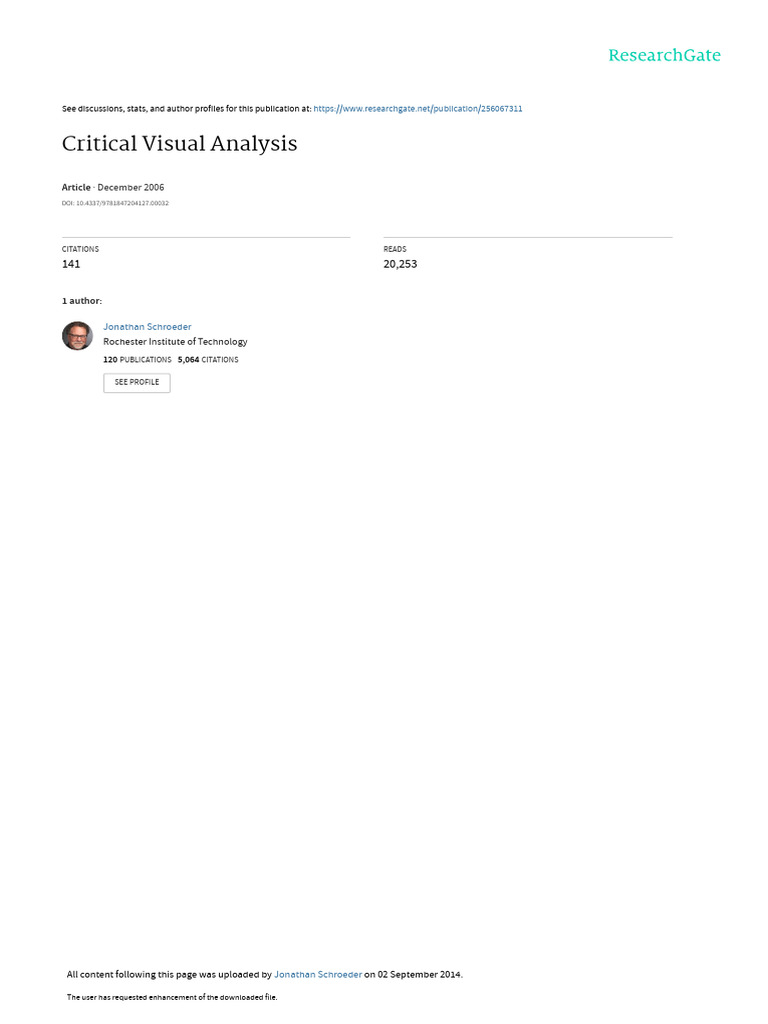 Critical Visual Analysis | PDF | Image | Brand