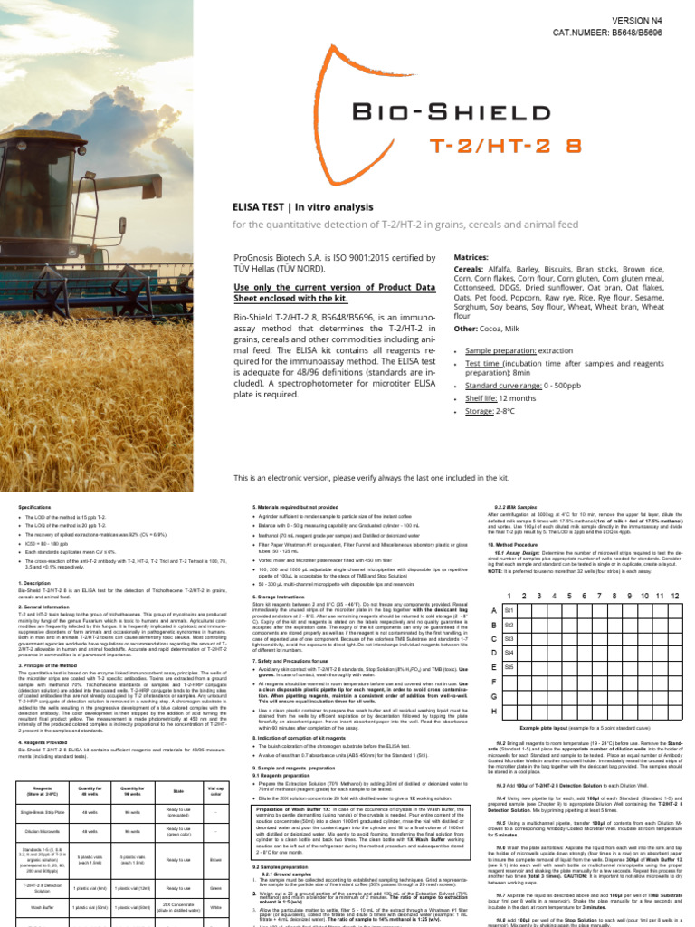 B5648-B5696 Manual Bio-Shield T2 HT2 8 v4 en | PDF | Cereals | Flour