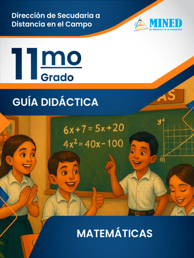 Guia Didactica Matematica 11mo Grado | PDF | Ecuaciones | Geometría ...
