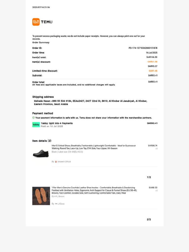 Temu Web Document | PDF