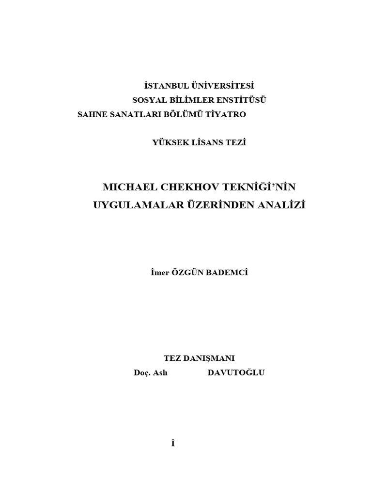 Chekov Tez | PDF