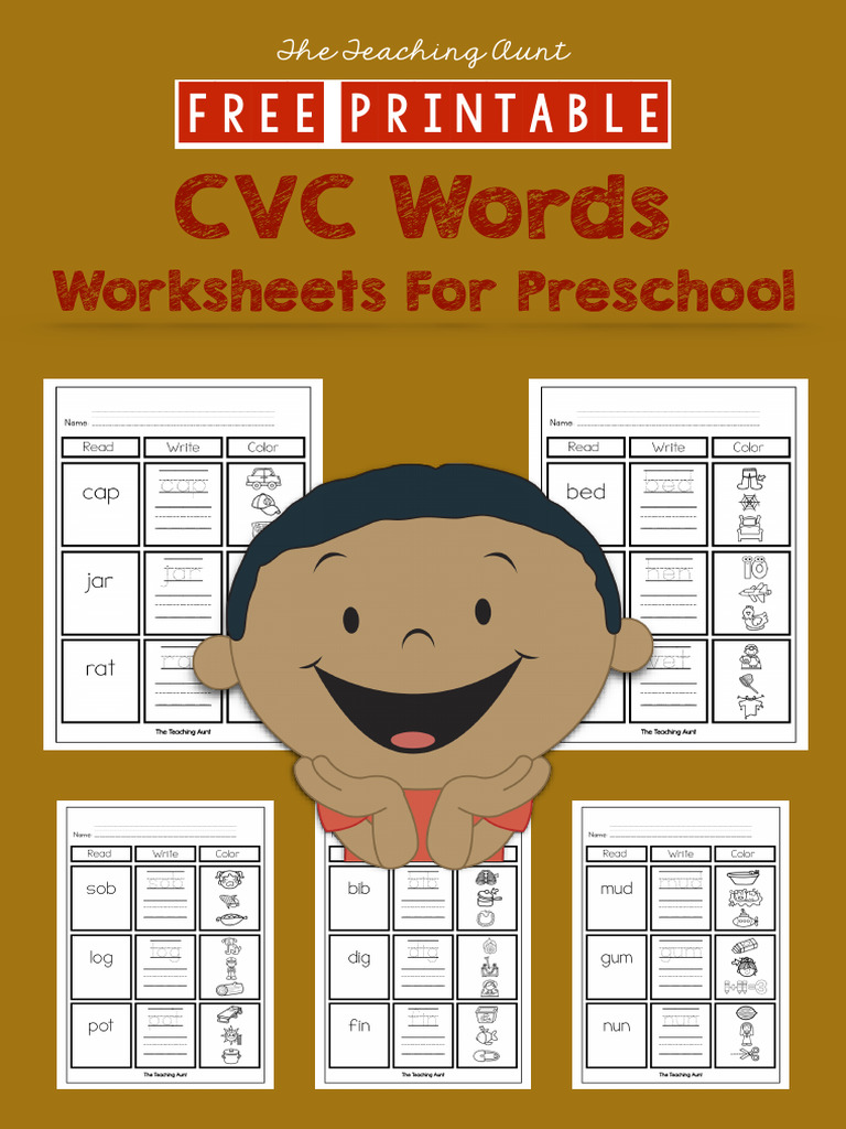 Free CVC Worksheets for Preschool | PDF