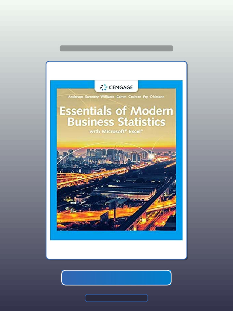 Essentials of Modern Business Statistics With Microsoft Excel 8th ...