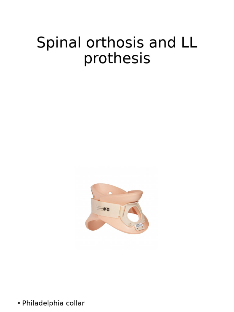 Spinal Orthosis and Prosthetic | PDF