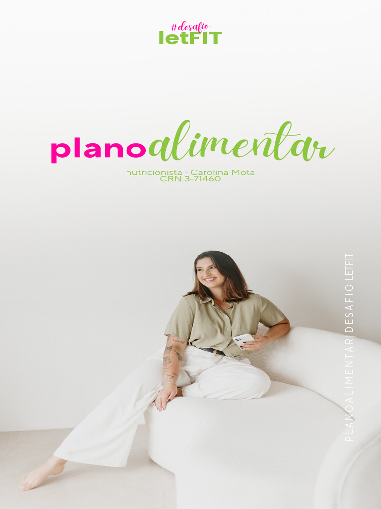 Plano Alimentar Personalizado LETFIT | PDF | Alimentos | Culinária