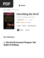 Outwittingthe Devil | PDF | Thought | Napoleon Hill