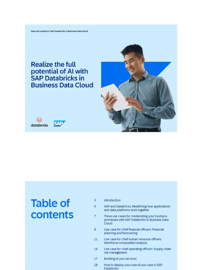 SAP Databricks | PDF