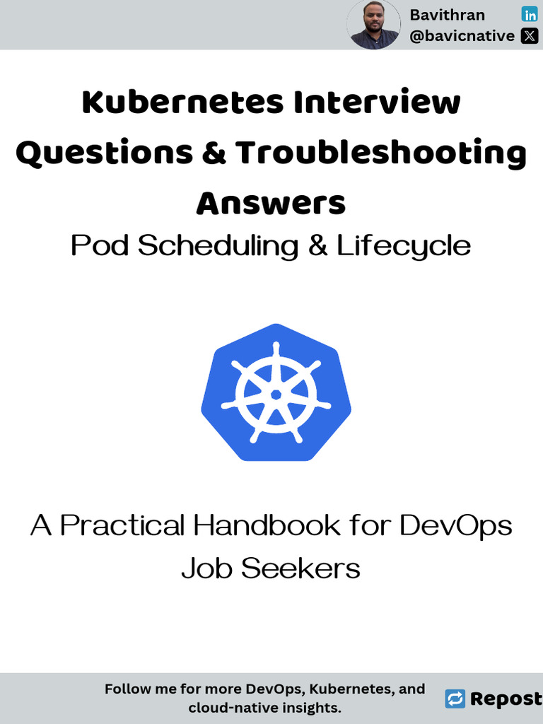 K8S-Pod Scheduling & Lifecycle | PDF | Operating System Technology | Software Engineering
