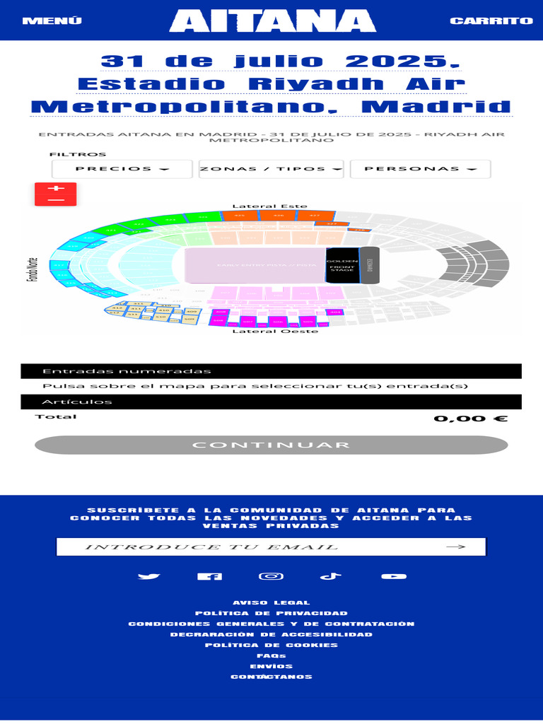 31 de Julio 2025, Estadio Riyadh Air Metropolitano, Madrid - Aitana | PDF