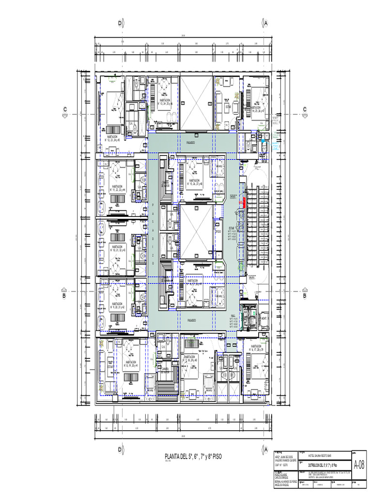 Proy. Hotel Carlos y Raquel Arquitectura Abril 2025 Plantas-Model A-08 | PDF