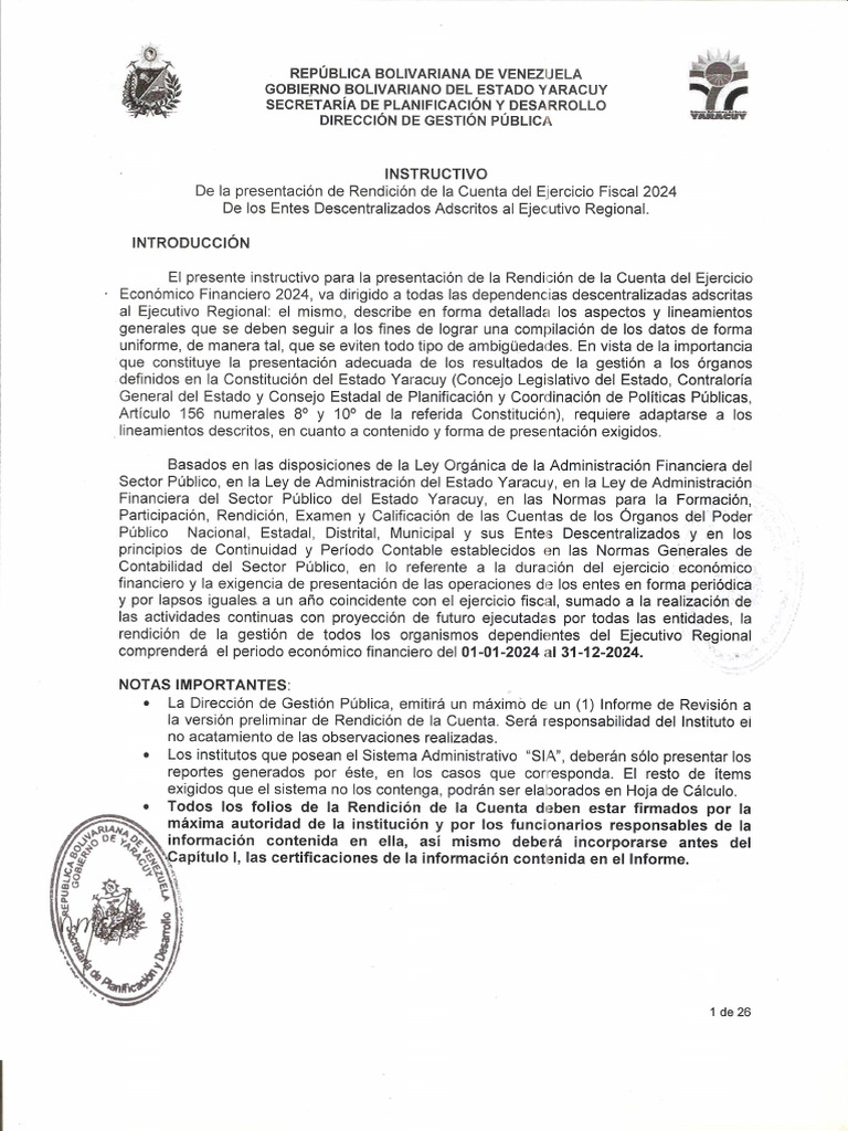 Instructivo Rendicion | PDF