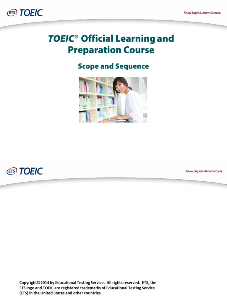 TOEIC OLPC Scope and Sequence-Asia | PDF | Linguistics