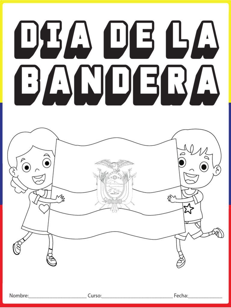 Dia de La Bandera para Colorear | PDF