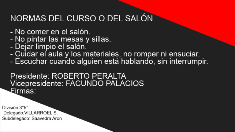 Normas Del Salón - 3 | PDF
