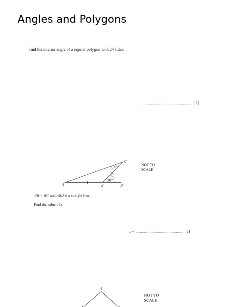 Angles and Polygons | PDF