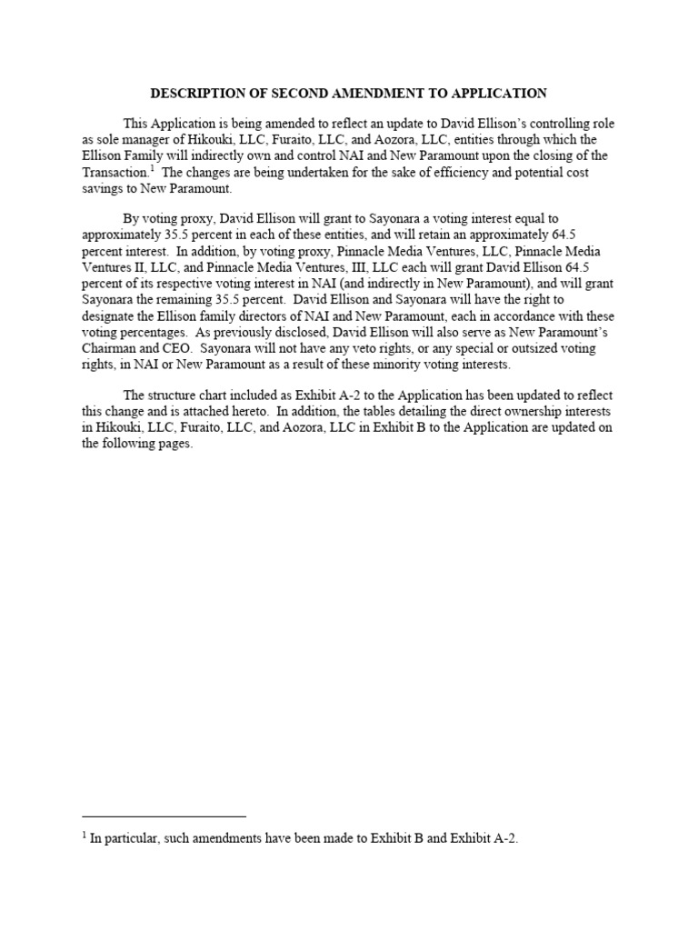 Amendment to Sayonara LLC Voting Rights | PDF