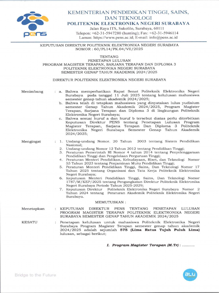 SK YUDISIUM 1 GENAP 2024 2025 Juni 2025 | PDF