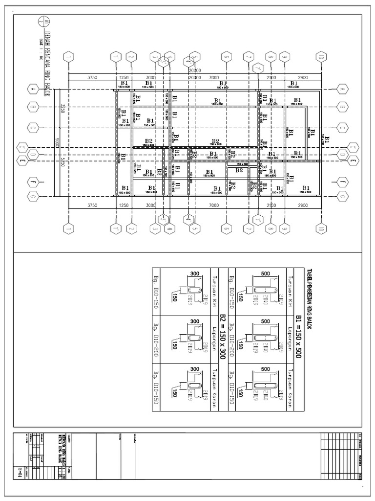 Denah Rencana Ring Balok | PDF