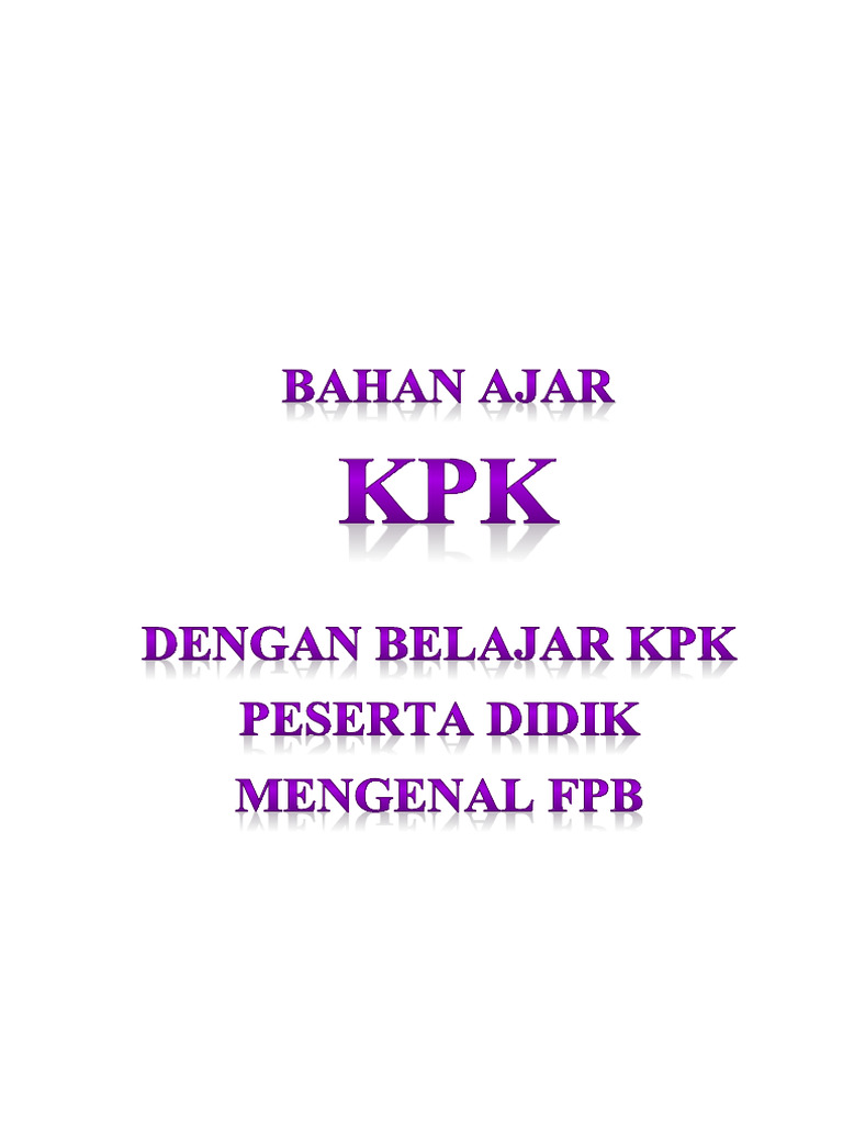Contoh Perangkat Pembelajaran | PDF