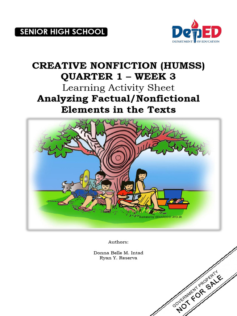 Analyzing Nonfiction Elements in Texts | PDF | Plot (Narrative) | Narration
