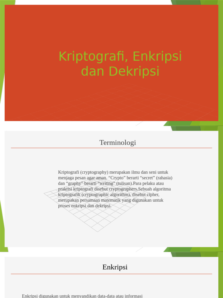Kriptografi, Enkripsi Dan Dekripsi | PDF | Cryptography | Encryption