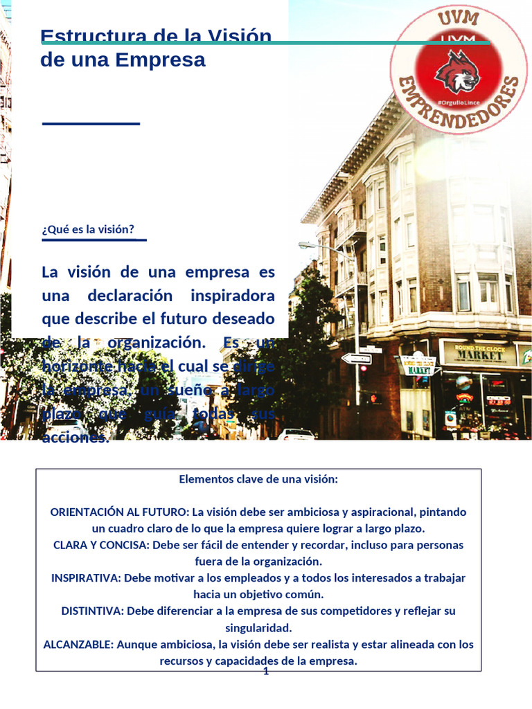 Elementos Clave de la Visión Empresarial | PDF
