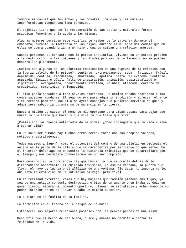 Recuperación de la Psique Femenina | PDF | Amor | Psique (psicología)