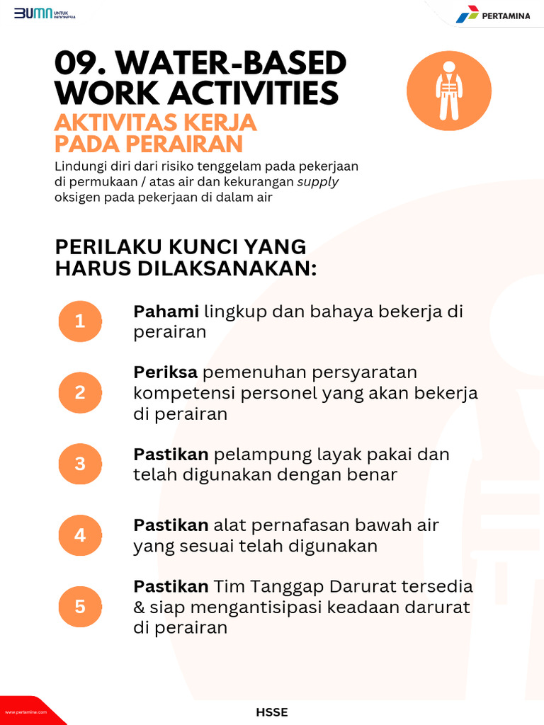 Perilaku Kunci dalam Water-Based Work Activities | PDF